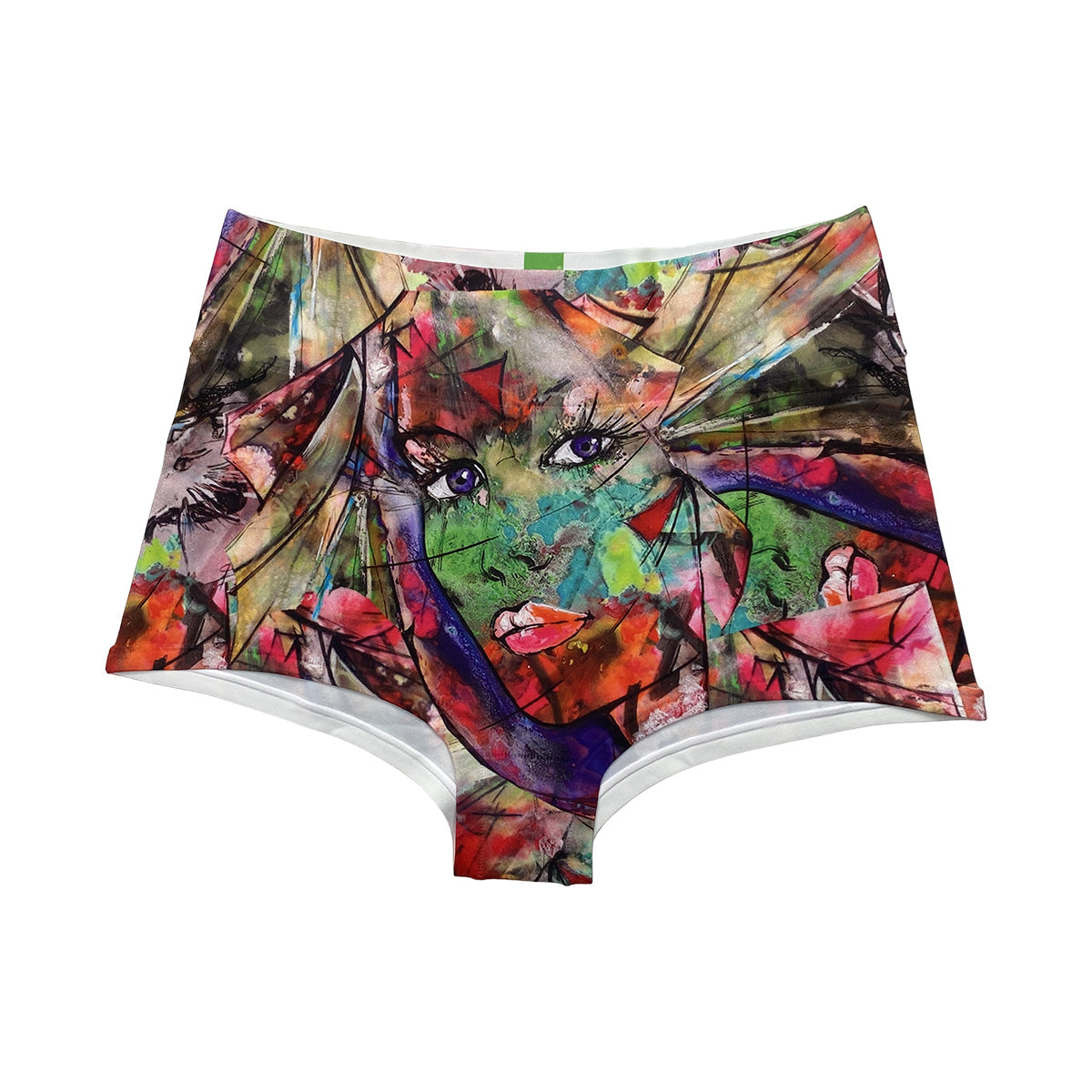 Cyber Girl Highwaist Happy Undies Underwear Beachwear And Loungewear