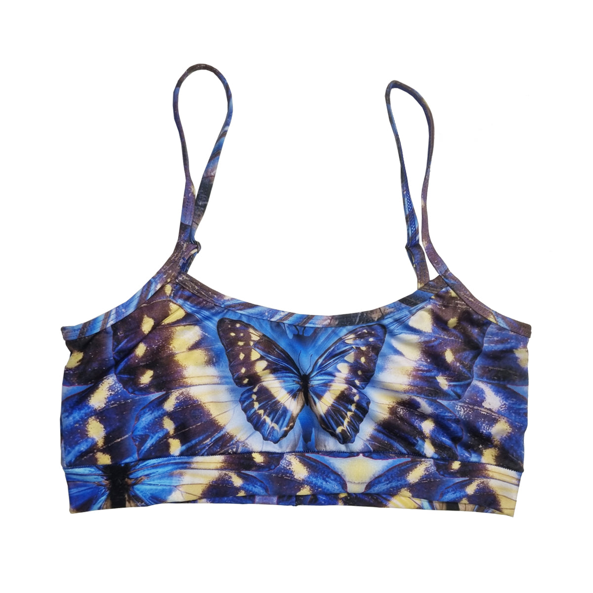 Blue Butterfly Top Maya | HAPPY UNDIES Underwear, Beachwear, Loungewear ...