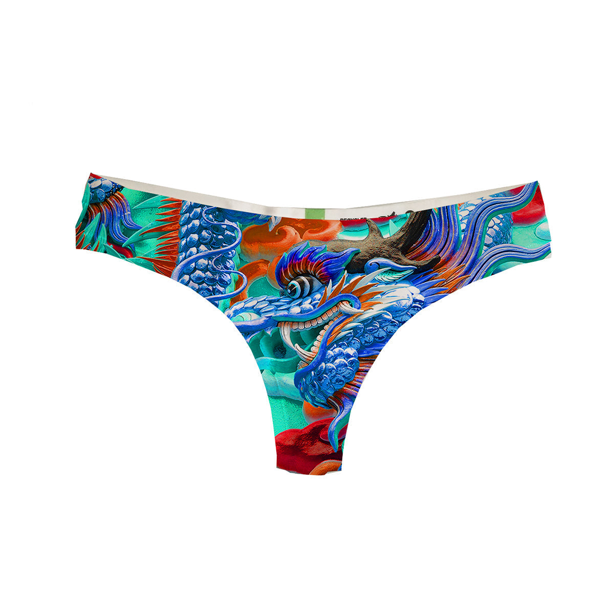 Dragon Blue String | HAPPY UNDIES Underwear, Beachwear, Loungewear and ...