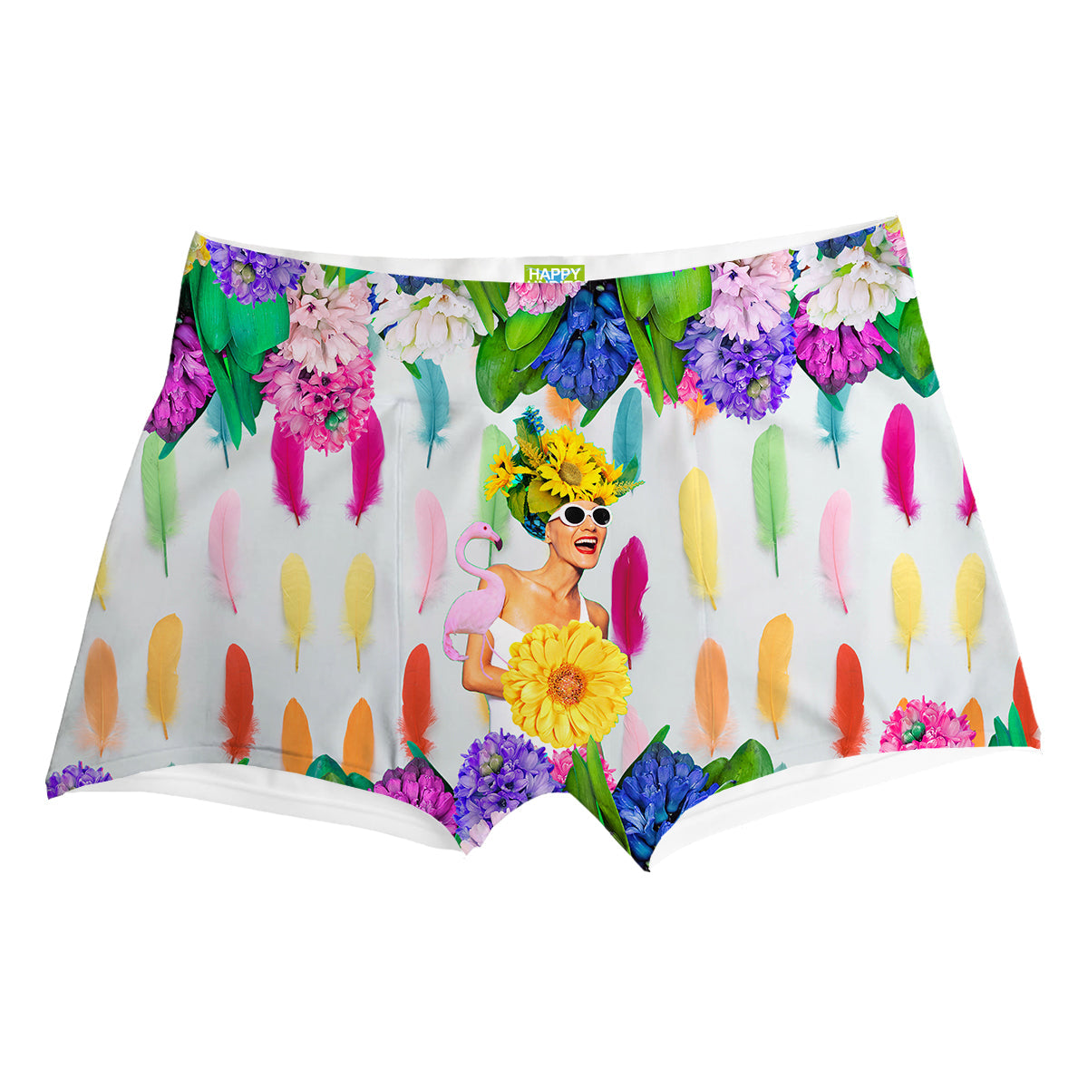 Feather Queen Boxer | HAPPY UNDIES Underwear, Beachwear, Loungewear and ...